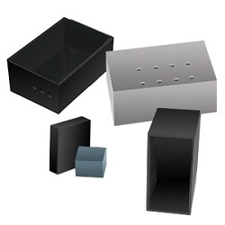 Potting box are designed enclosures & boxes, for potting electronics.